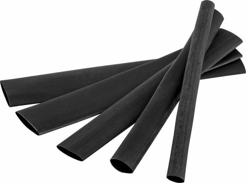 Трубка термоусадочная TOKOV ELECTRIC диаметр 30/15 мм, черная, в метровой нарезке