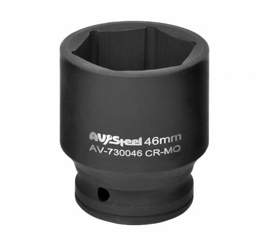 Головка ударная 3/4" шестигранная 46мм "AV Steel"