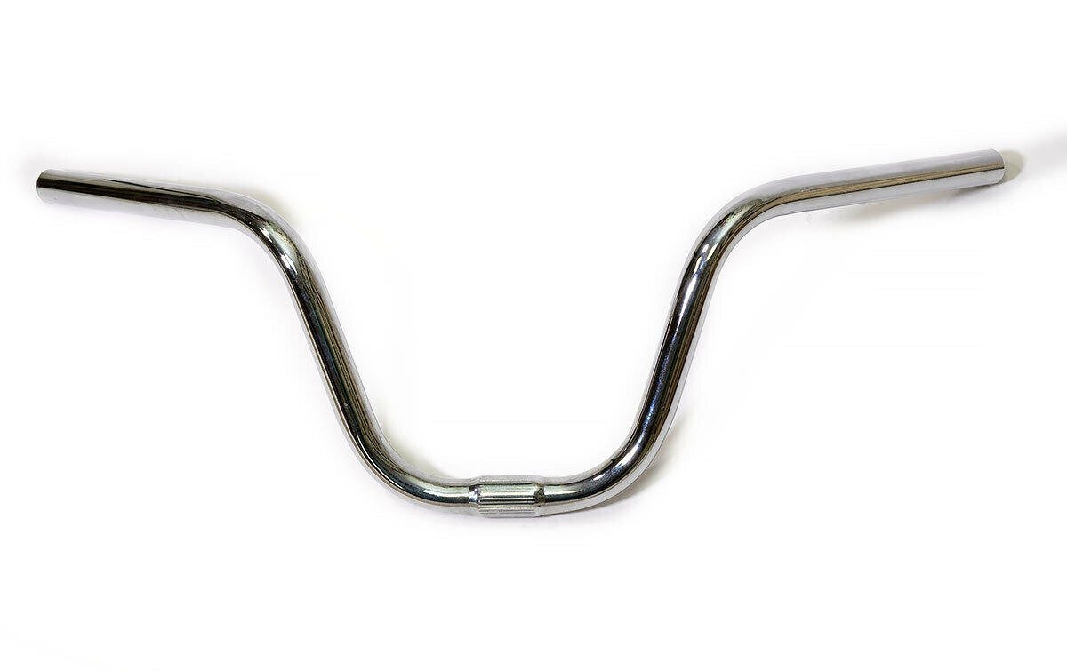 Руль TRIX BMX стальной, посадка 22.2мм, подъём 180мм, длина 650мм, черный