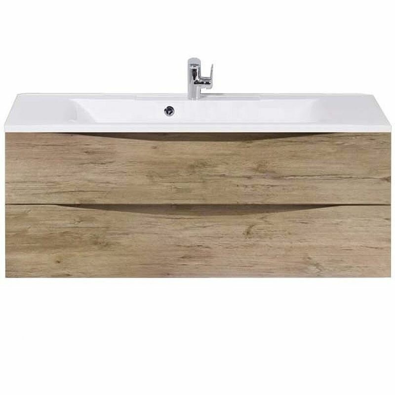 База под раковину подвесная BelBagno MARINO с двумя выкатными ящиками Rovere Nature 1200x450x500 MARINO-1200-2C-SO-RN-P