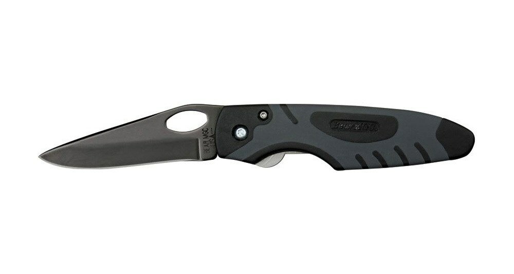Нож Bear & Son складной Liner 4 1/8" с титановым покрытием черный