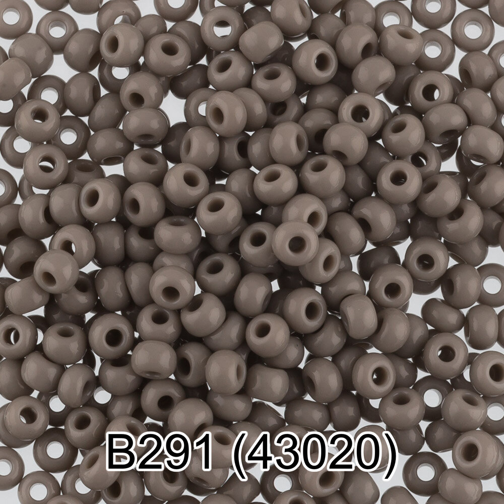 Бисер Чехия "GAMMA" круглый 10/0 2.3 мм 5 г B291 серый ( 43020 )