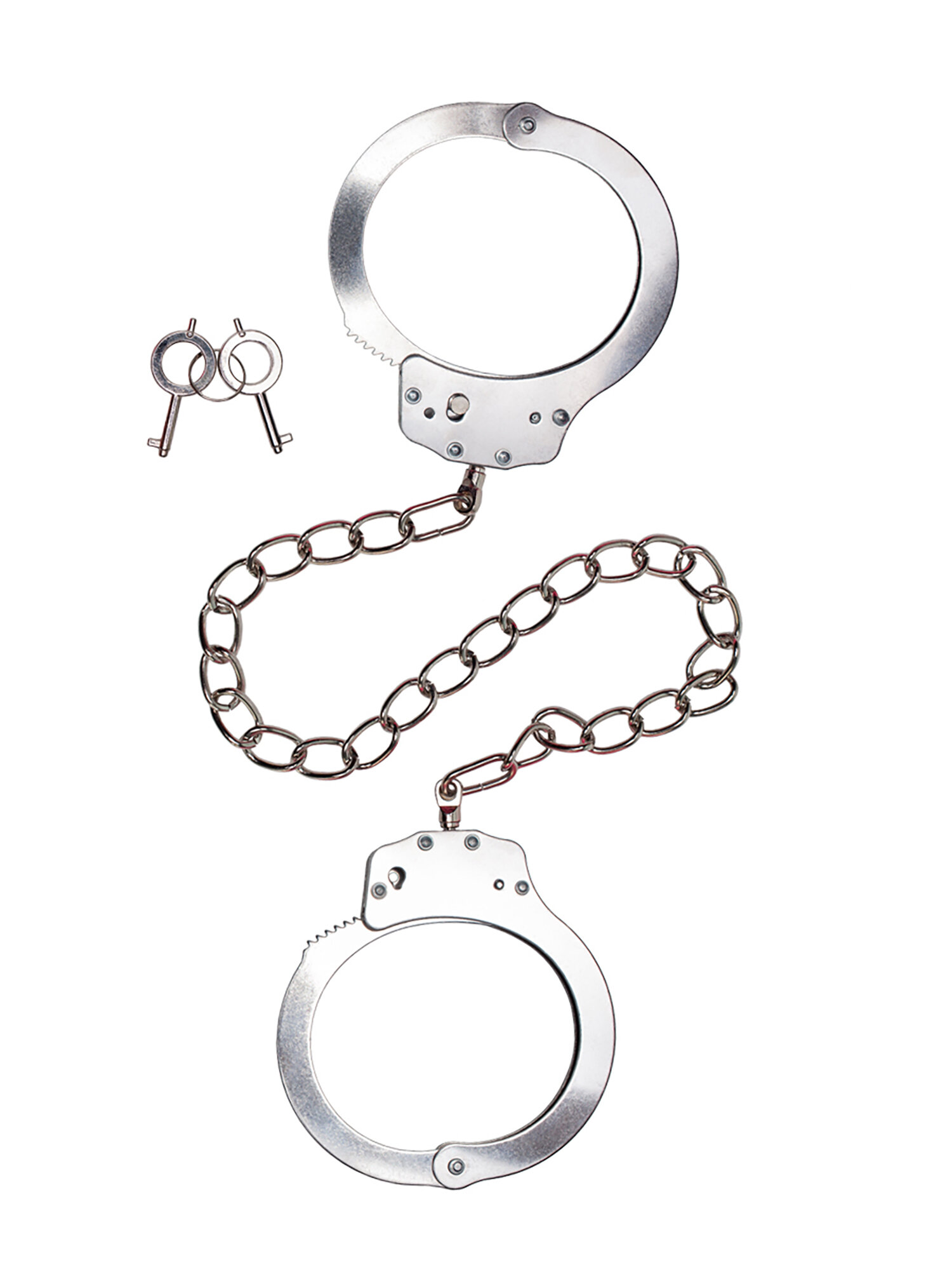 Оковы Be Mine Le Frivole, металлические, с системой высвобождения, серебристые