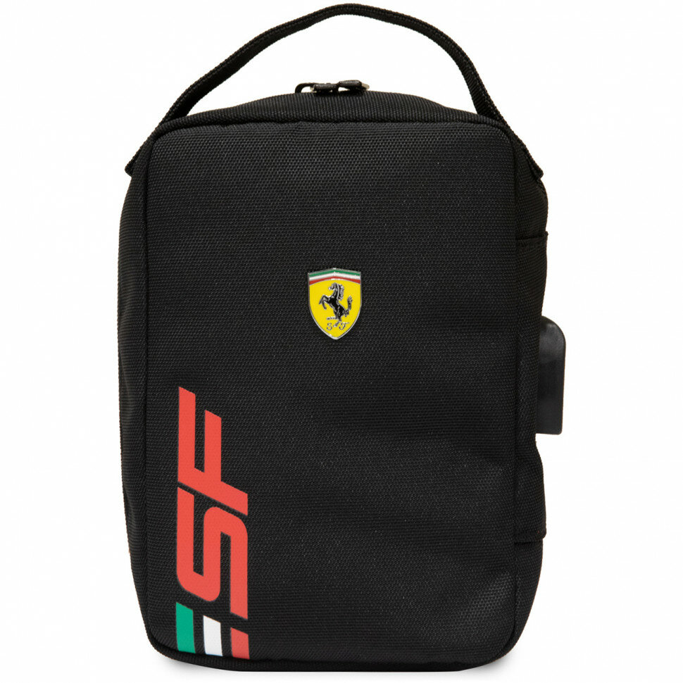 Сумка CG Mobile Ferrari Handbag PU SF Logo для смартфонов чёрная