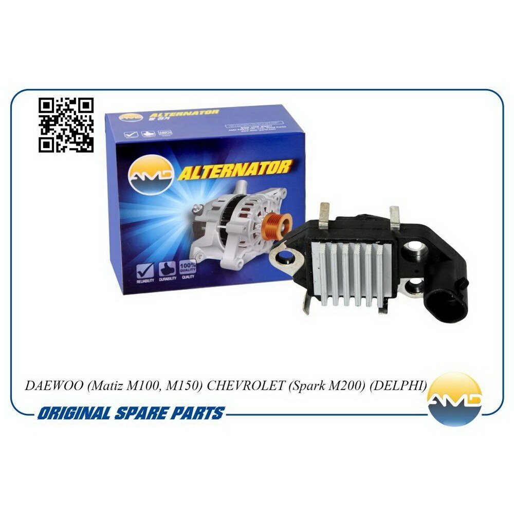 Щеточный узел генератора Chevrolet Matiz/Spark 98->/Type Delphi AMD AMD. EL364