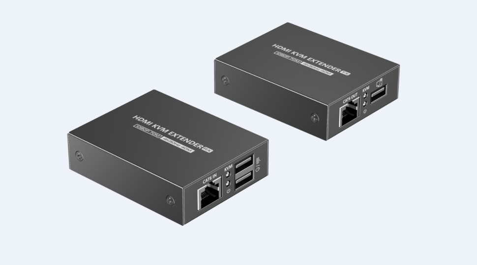 LENKENG LKV372KVM удлинитель KVM HDMI, 4K, CAT6/7 до 40/70 метров