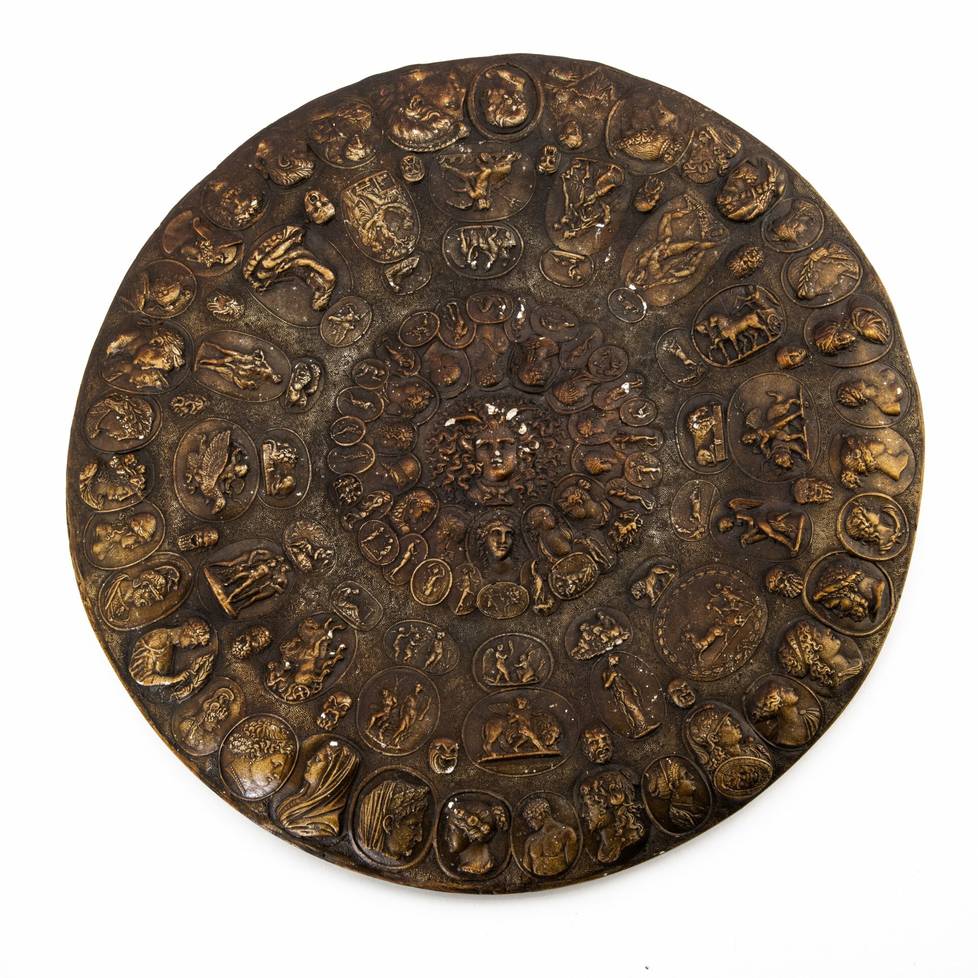 Панно настенное (барельеф) "Мифология Древней Греции", гипс, тонировка, Европа