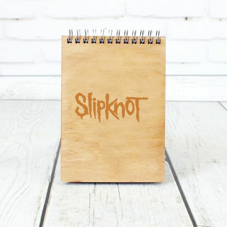 Скетчбук деревянный Slipknot, Слипнот №3