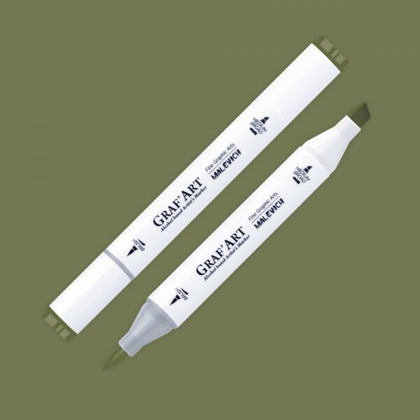 Маркер спиртовой Малевичъ GrafArt Brush, Зеленый природный G104