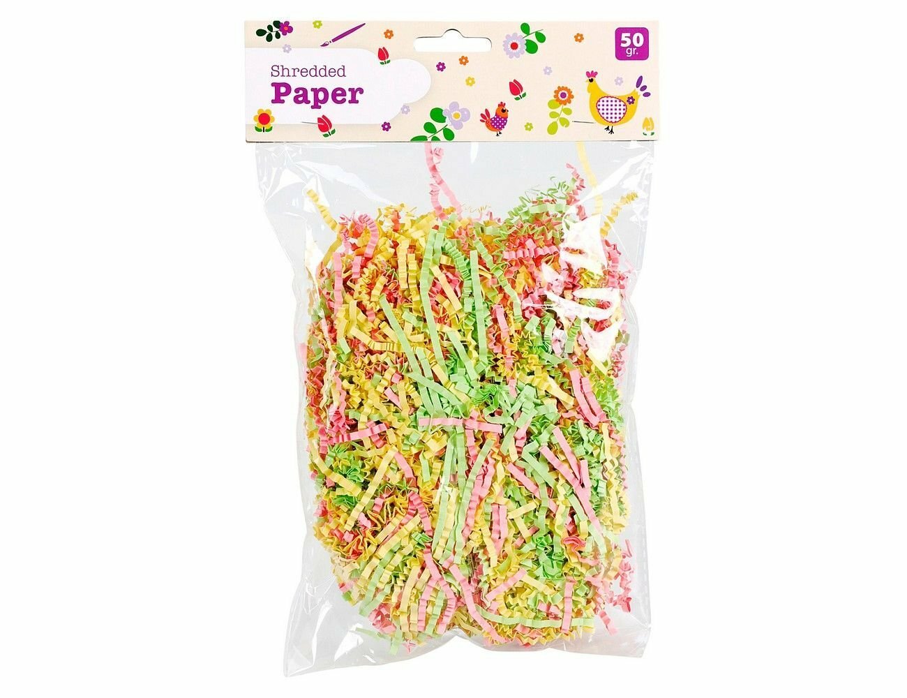 Декоративный наполнитель для подарочной упаковки PAPER SMILE, розовый микс, 50 г, Koopman International 491500060-2