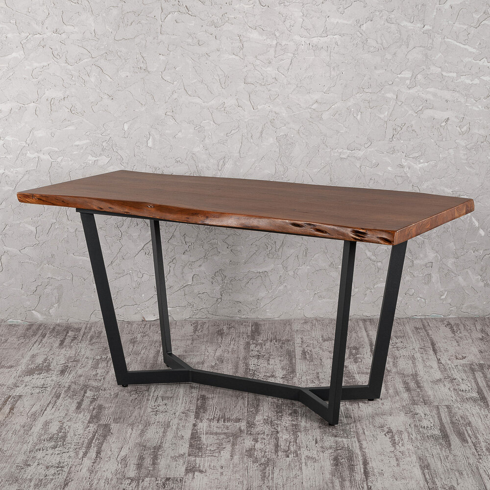 Стол обеденный Décor of Today, дерево/металл, прямоугольный, коричневый,160х70х75 см