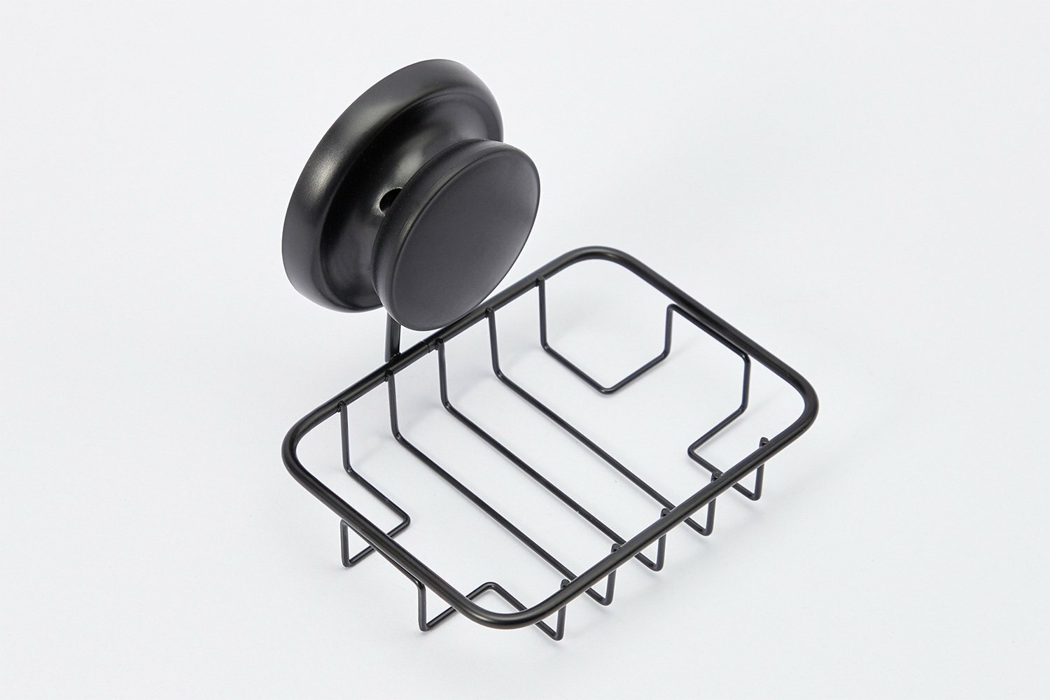 Grafit мыльница-решётка настенная из нержавеющей стали с креплением на вакуумной присоске