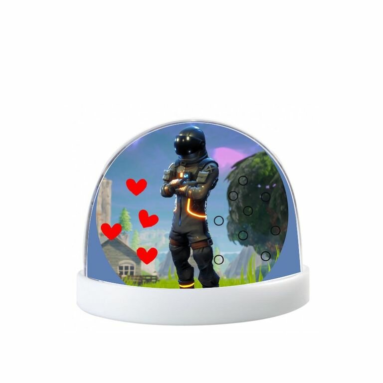 Водяной шар Fortnite, Фортнайт №25, Блестки-сердечки