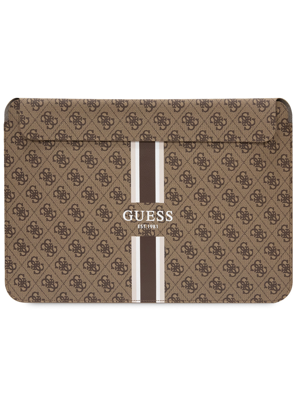Guess для ноутбуков 13"/14" чехол Sleeve 4G Stripes Brown