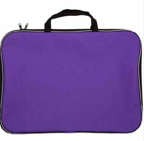 Сумка папка для тетрадей, бумаг, документов А3 deVente, ручки до 24см, молния с 3-х сторон, сиреневая, текстиль