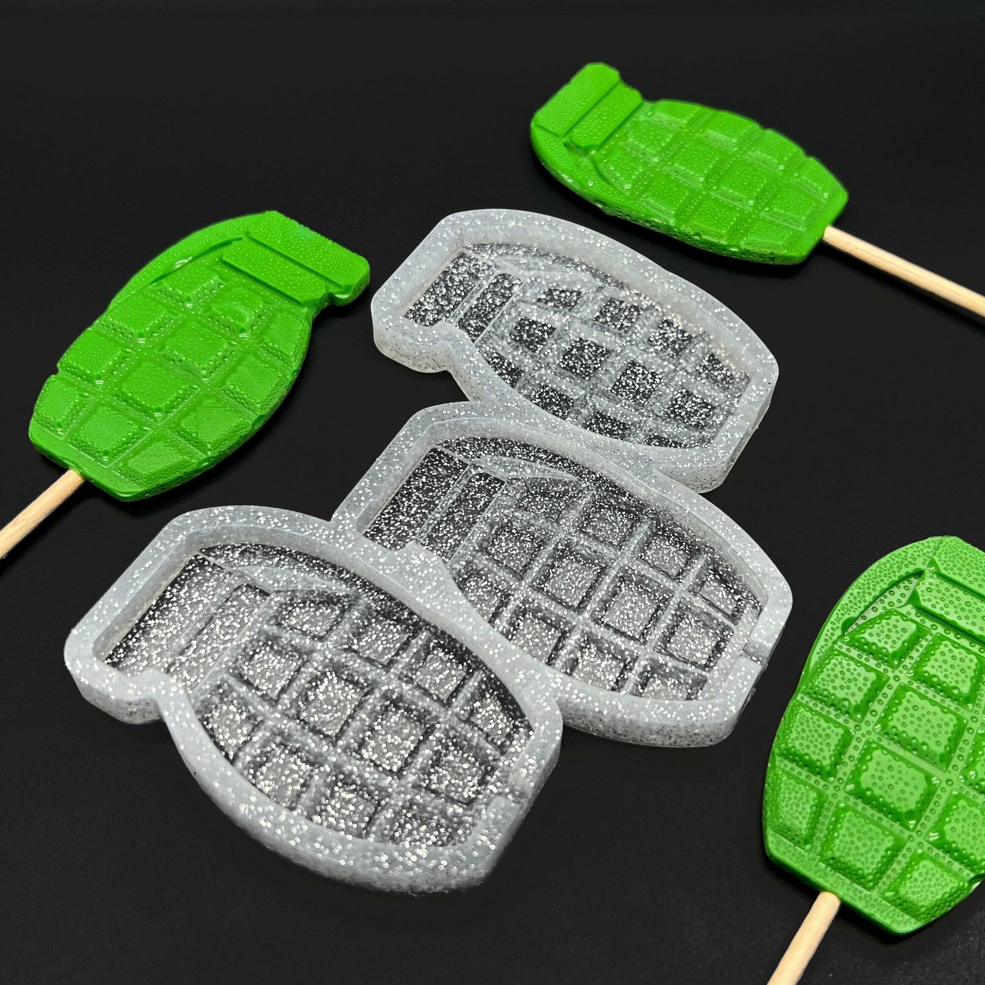 Силиконовая форма молд для леденцов и шоколада Граната