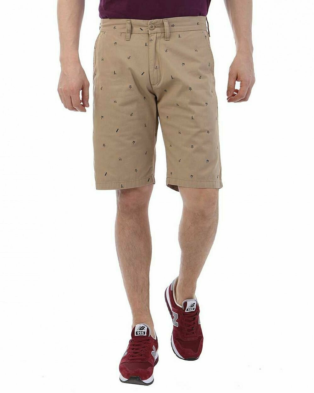 Шорты бермуды Carhartt Johnson Short Dexter Cotton Twill Leather Blue 36