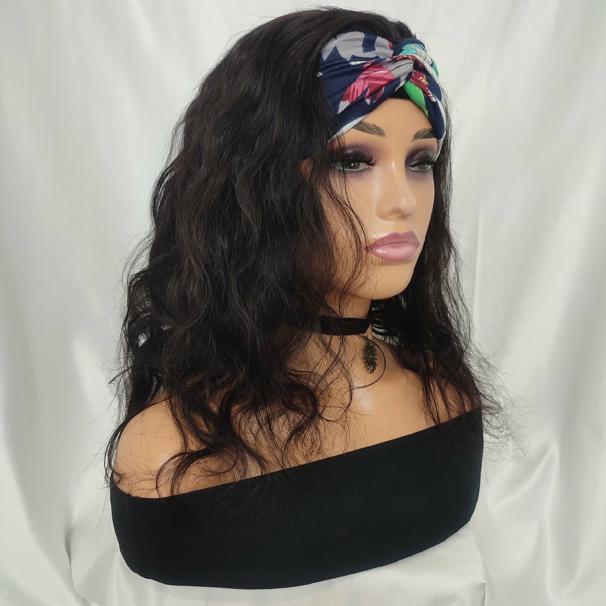 Натуральный парик на эластичном ободе