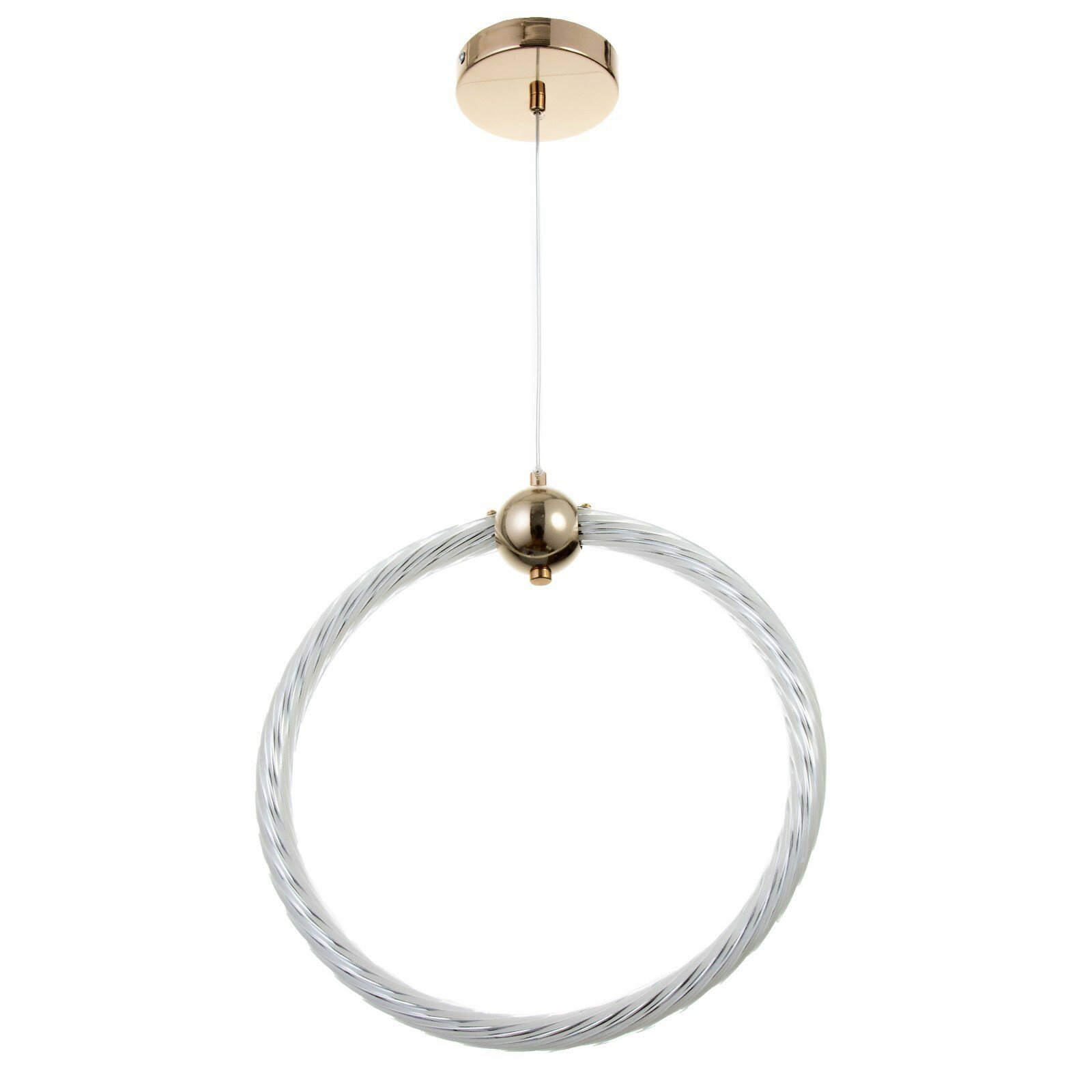 Светильник BayerLux «Круг» LED 32 Вт золото 34.5×6×37-120 см