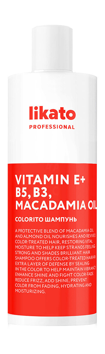 LIKATO PROFESSIONAL Шампунь-энергетик для окрашенных волос Colorito, 250 мл