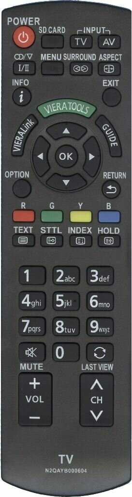 Пульт для Panasonic N2QAYB000604 для телевизора LCD