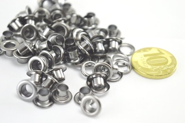 Люверсы №3 5мм нерж Черный никель (уп 50 шт) Proknopka