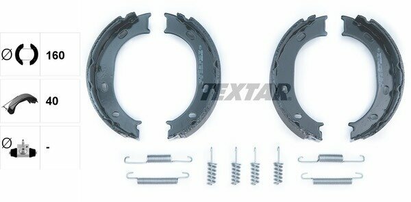 Колодки тормозные барабанные MERCEDES-BENZ VOLKSWAGEN TEXTAR 91055100