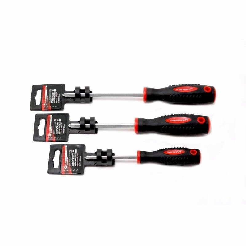 Отвертка ForceKraft "Profi", крестовая, магнитная, S2 PH2.0, 100 мм