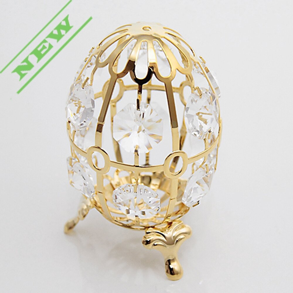 Фигурка Crystal Temptations "Яйцо позолоченное", 12 хрусталиков