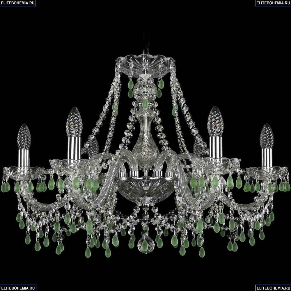 1410/6/240/Ni/V5001 Хрустальная подвесная люстра Bohemia Ivele Crystal