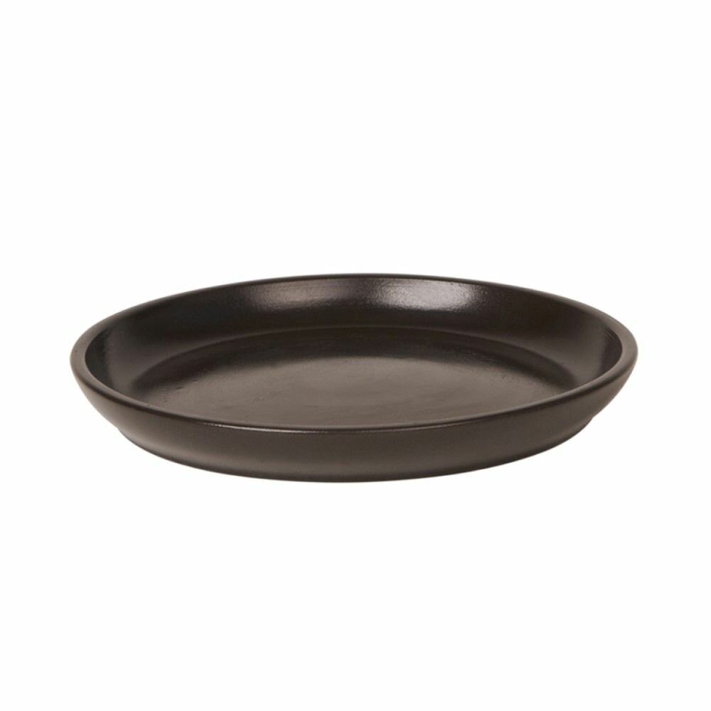 Поддон керамический темно-коричневый d14,5 см h2,5 см