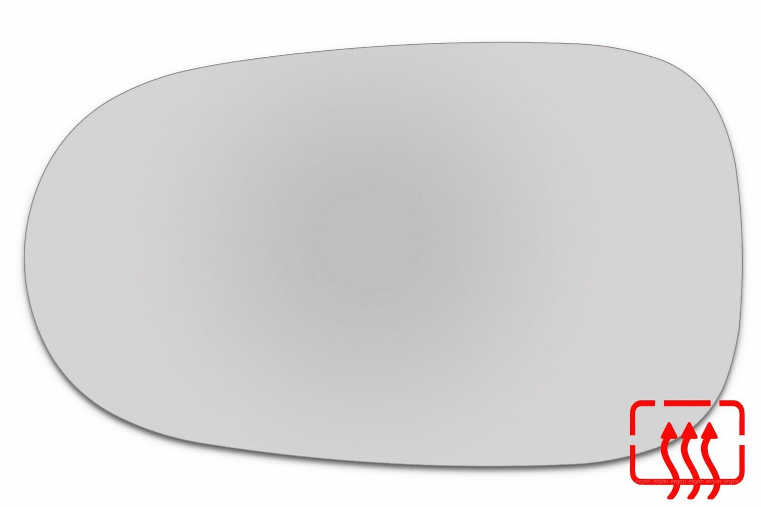 Зеркальный элемент левый NISSAN Almera Classic I EU (06-12) сфера нейтральный с обогревом