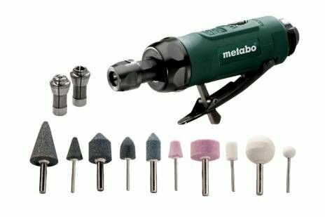 Пневматическая прямошлифовальная машина Metabo DG 25 Set 3/6мм+11 насадок (604116500)