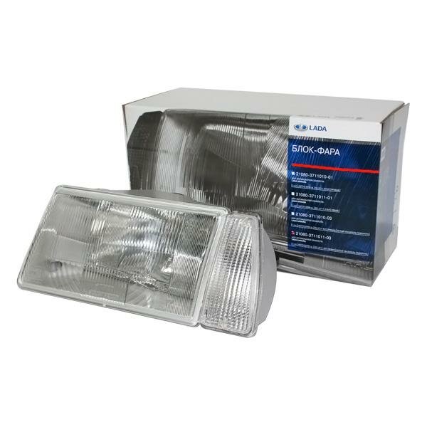 Фара головного света левая ВАЗ-2108,09 (бел. УП) 931.3711-БЛ) Освар (фирм. упак. LADA)
