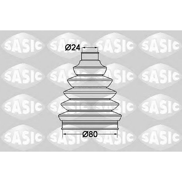 SASIC 1904031 (1904031 / 7701209924) комплект пылника приводной вал