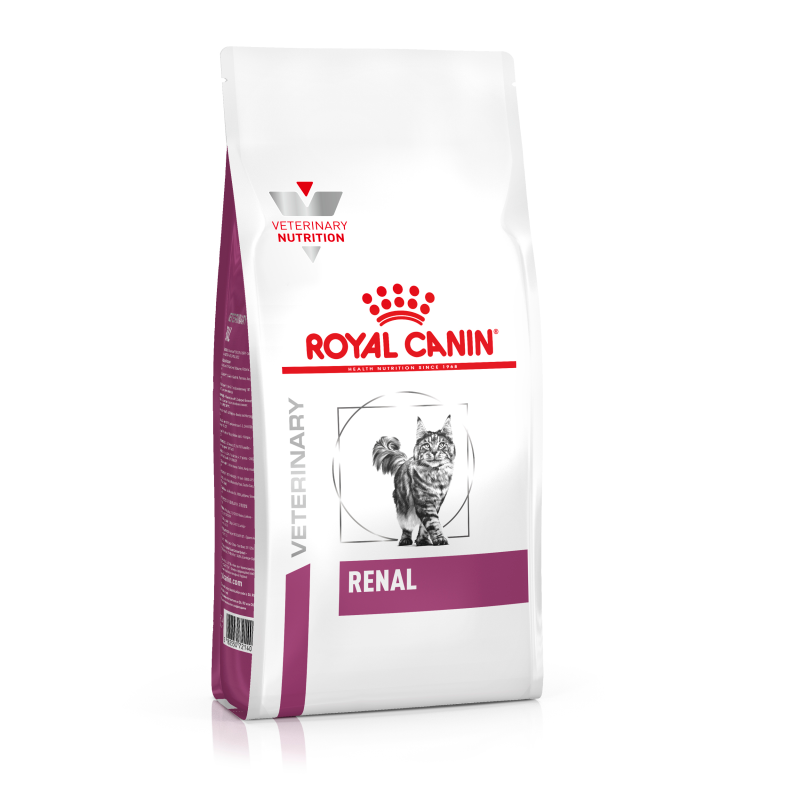 Корм сухой диетический Royal Canin Renal для взрослых кошек, для поддержания функции почек при острой или хронической почечной недостаточности, 4 кг