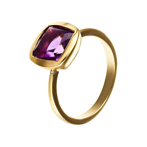 Кольцо, серебро, 925 проба, аметист