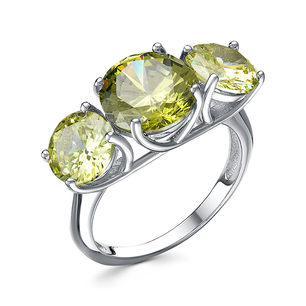 Кольцо, серебро, 925 проба, стекло