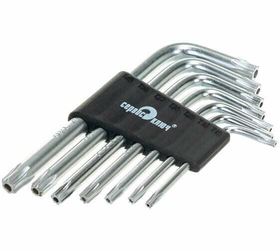 Набор гаечных ключей Сервис ключ 76430, 7 предм, серебристый