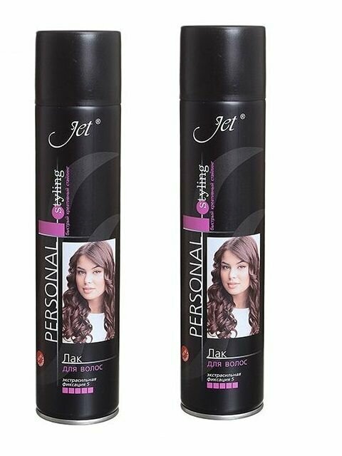 JET, Лак для волос "Стиль и Форма", 300мл, 2шт