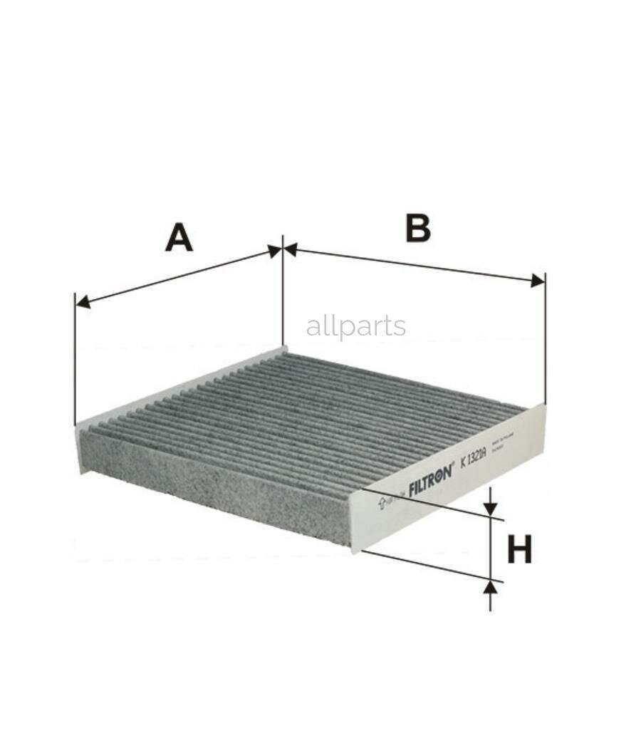 FILTRON K 1321A Фильтр салона RENAULT CLIO 12- угольный