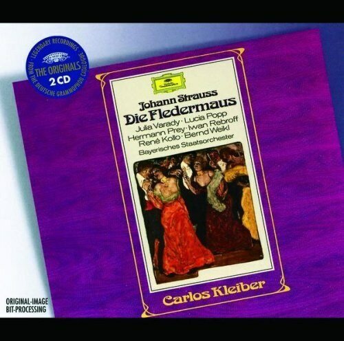 Strauss: Die Fledermaus. Varady , Popp , Prey. Bavarian State Orchestra, Carlos Kleiber. 2 CD