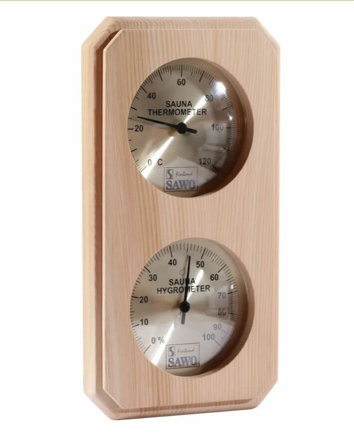 SAWO Термогигрометр для бани и сауны 221-THVD, кедр