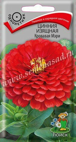 Цинния изящная Кровавая Мэри 0,4гр однол. (Поиск)