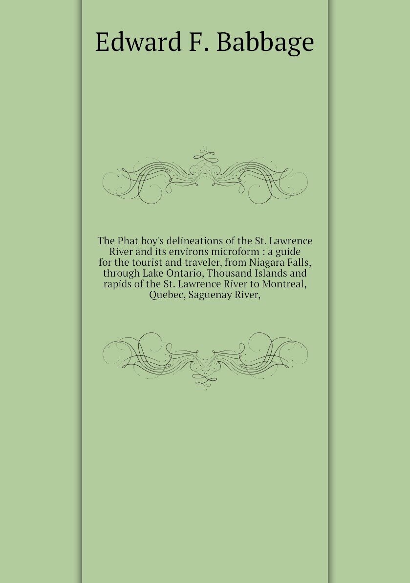 The Phat boy's delineations of the St. Lawrence River and its environs microform : a guide for the tourist and traveler, from Niagara Falls, through Lake Ontario, Thousand Islands and rapids of the St. Lawrence River to Montreal, Quebec, Saguenay River,