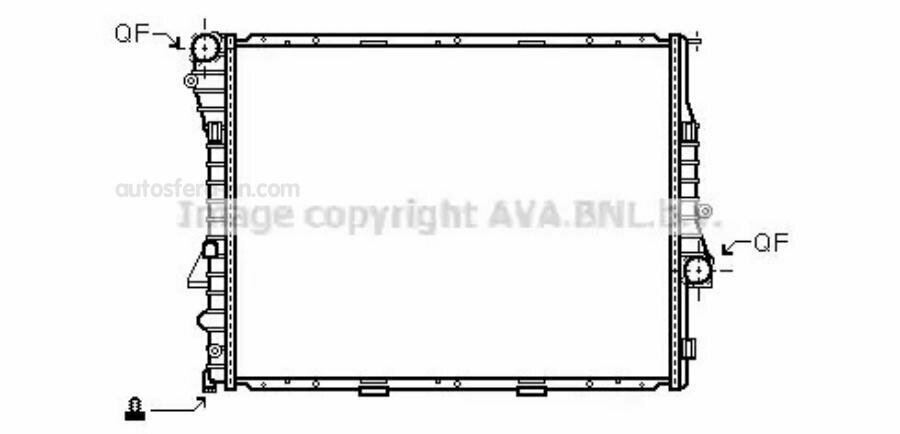 AVA BW2274 Радиатор системы охлаждения
