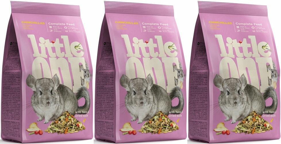 Little One Корм для шиншилл, 400 г, 3 уп.
