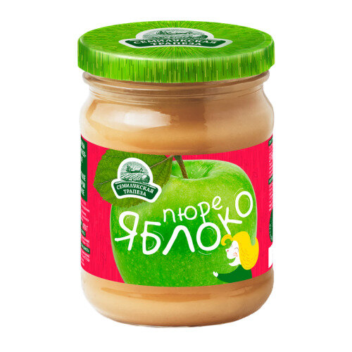 Семилукская трапеза Пюре фруктовое с сахаром Яблочное, 260 гр