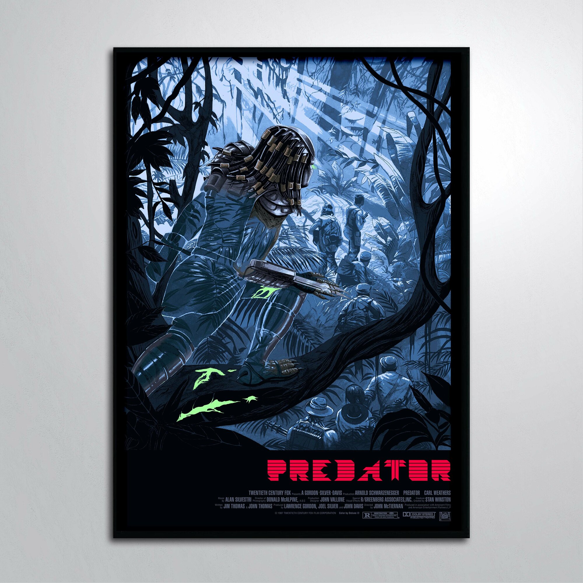 Постер в раме/Хищник Арнольд Шварценеггер Невидимка Predator