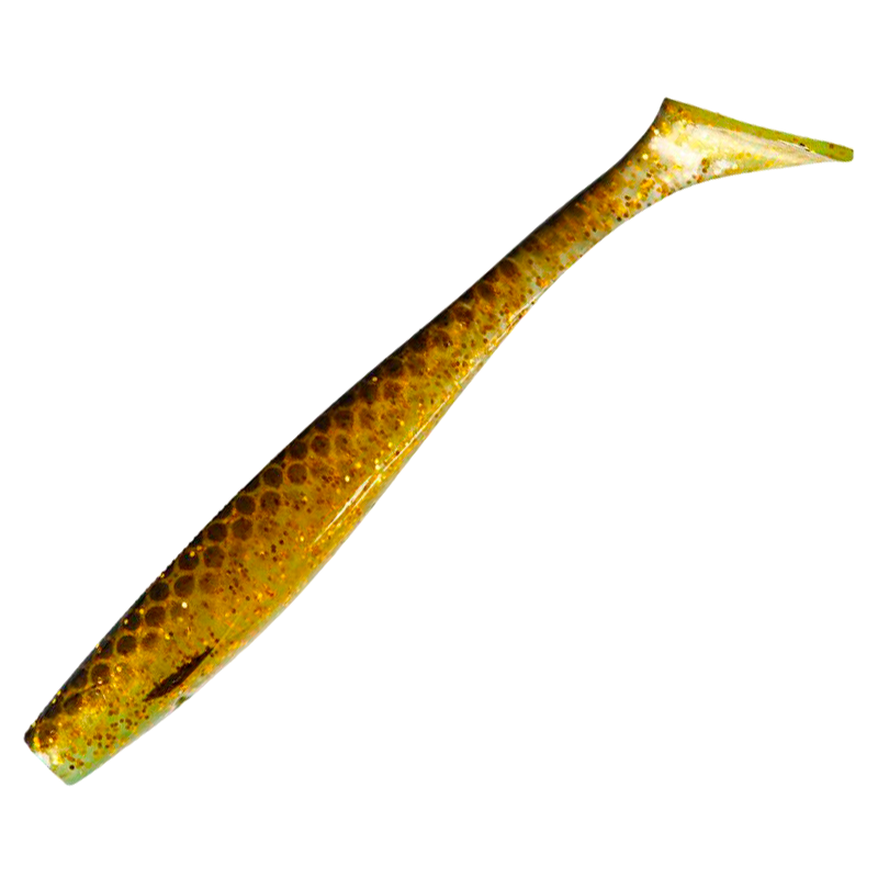 Виброхвост LJ 3D Series Kubira Swim Shad, цвет PG20 - в упаковке 3 шт, размер 5" (12.5 см)